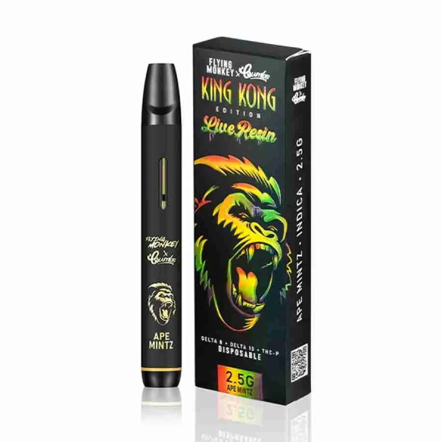 Flying Monkey Ape Mintz Live Resin D8 + D10 + THC-P Disposable Vape UK ...